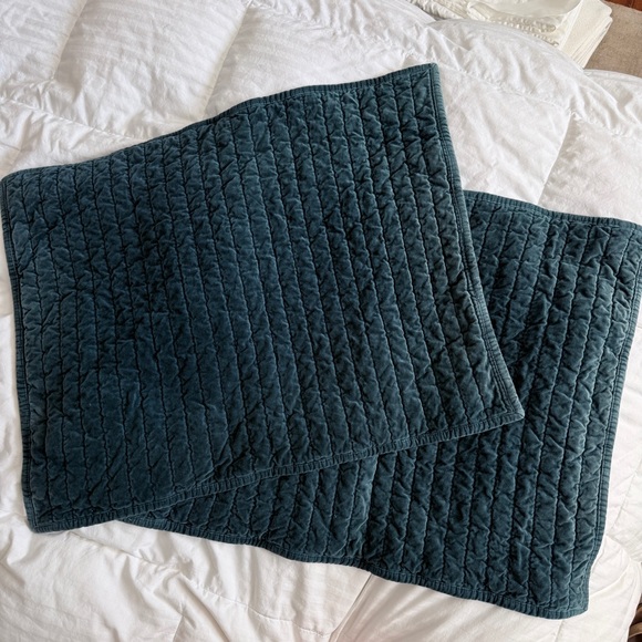 Pier 1 | Bedding | Pier Imports Quilted Velvet Pillow Shams Standard ...